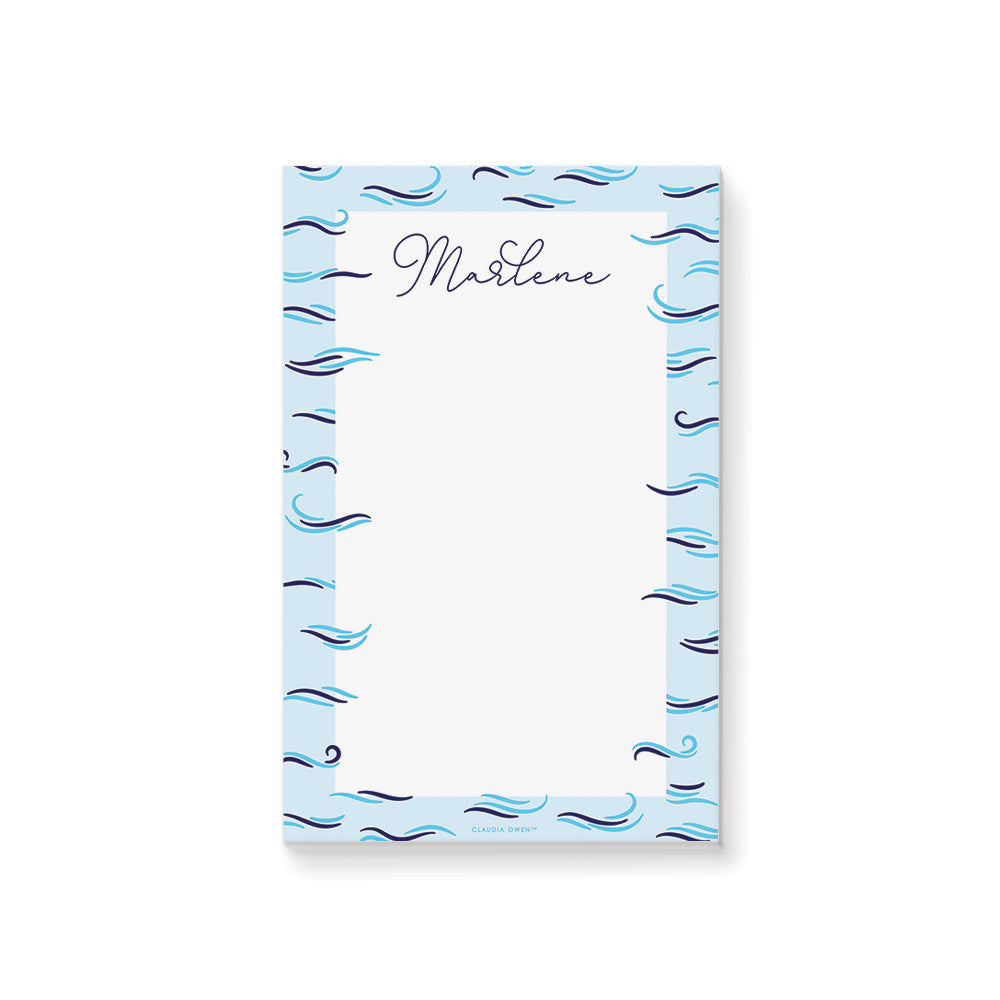 Sea Wave Notepad, Kids Ocean Themed Birthday Party Favors, Sea Baby Sh