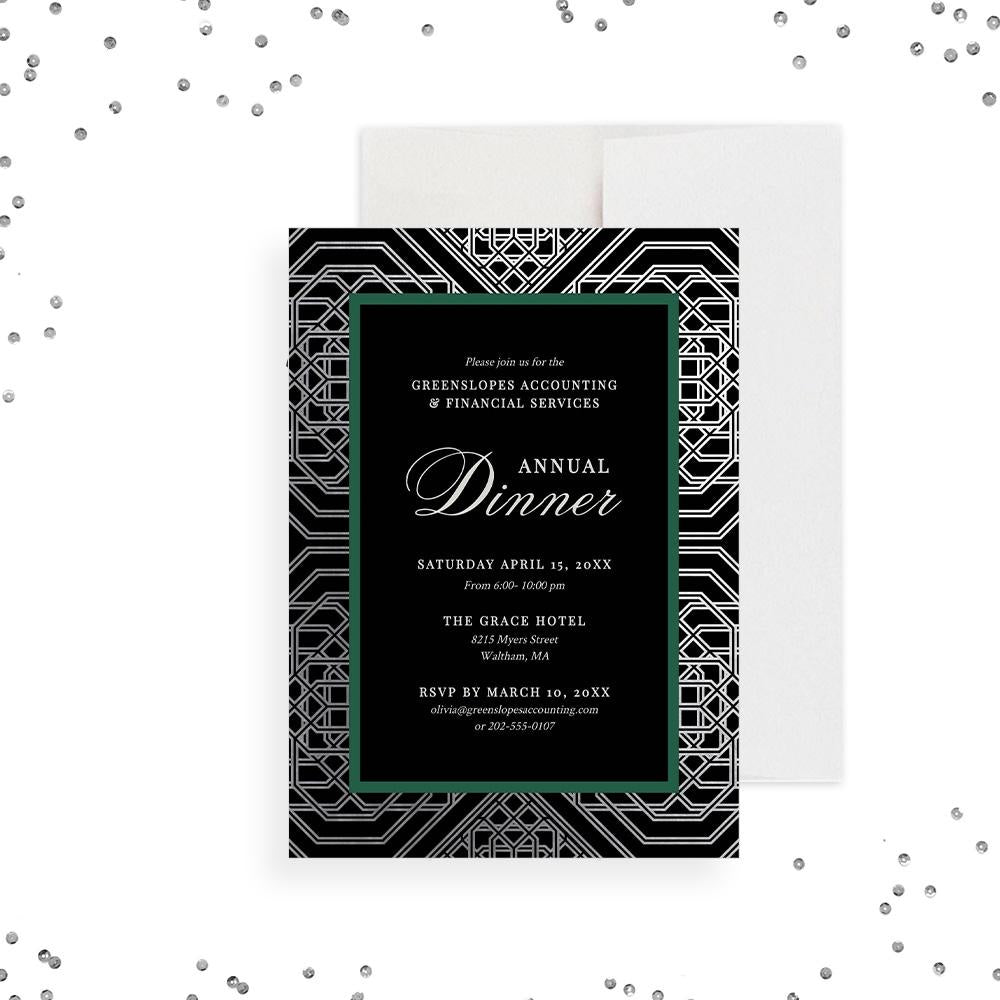 Annual Dinner Party Invitation Template Instant Download