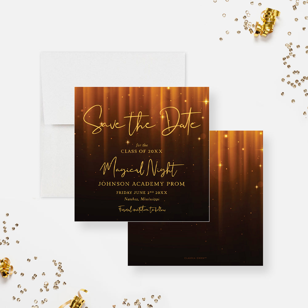 Prom Save The Date Announcements