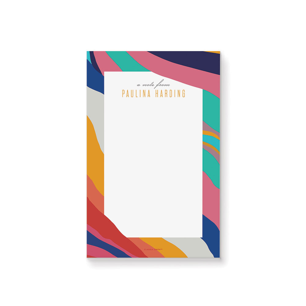 Unique and Creative Notepad with Colorful Pattern, Personalized Summer