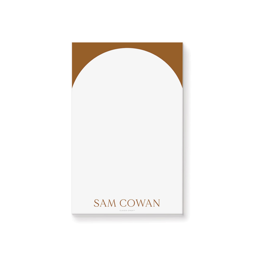 Minimalist Notepad with Arch Layout Design, Personalized Wedding Party