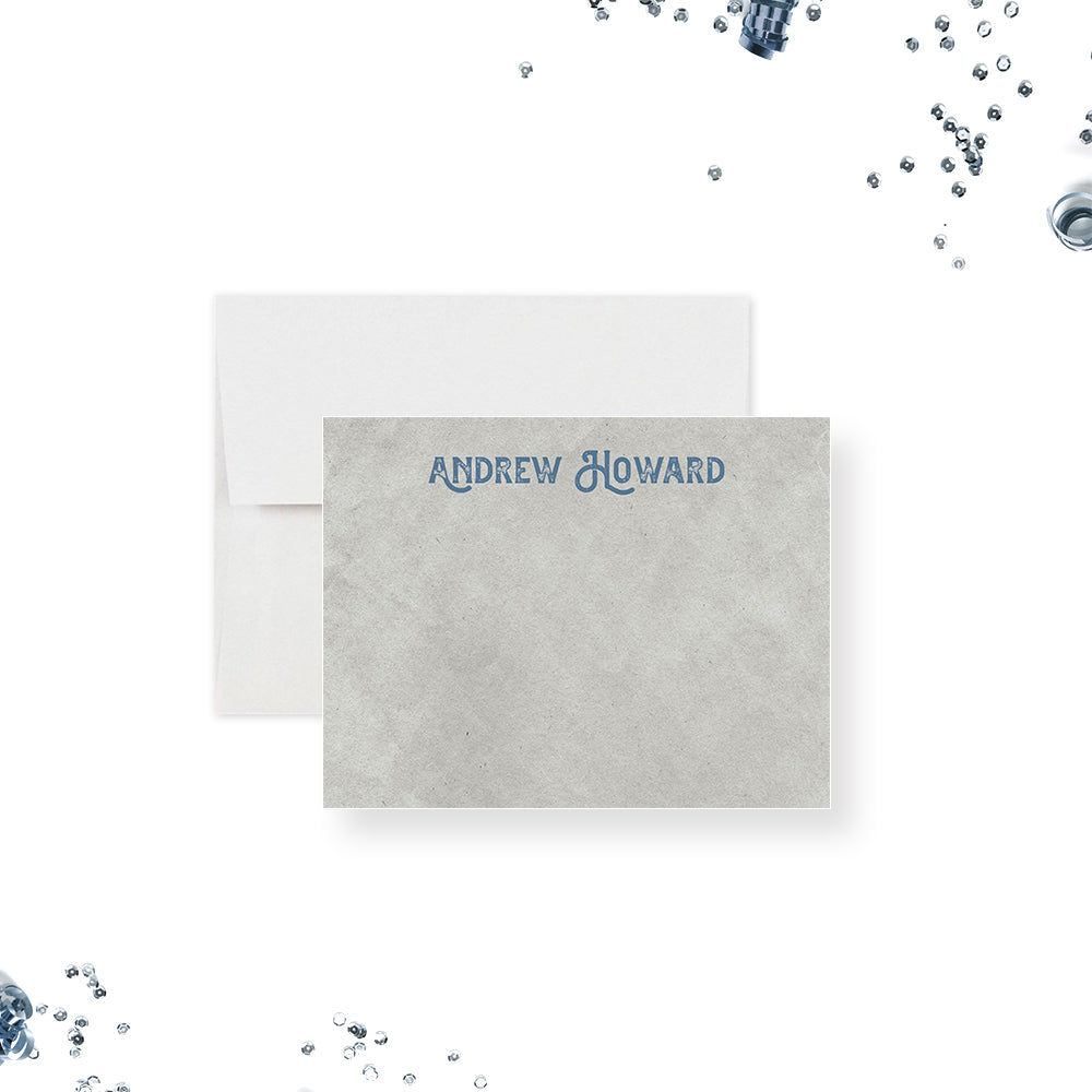Fifty Extraordinary Years Vintage Style Note Card, Classic Mens Birthd