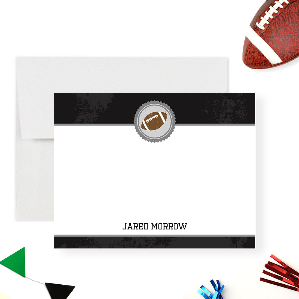 Football Note Card Personalized Coach Gift Kids