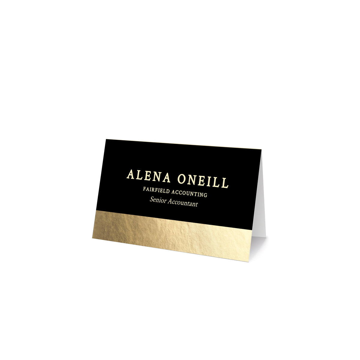 Wedding Place Card Template, Black and Gold Printable Table Name Cards