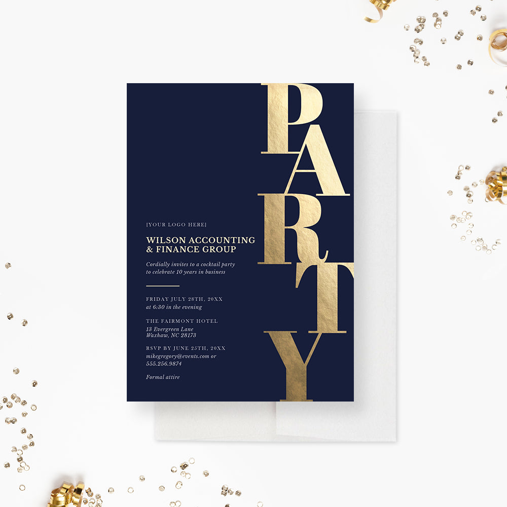 Formal Event Invitation Card