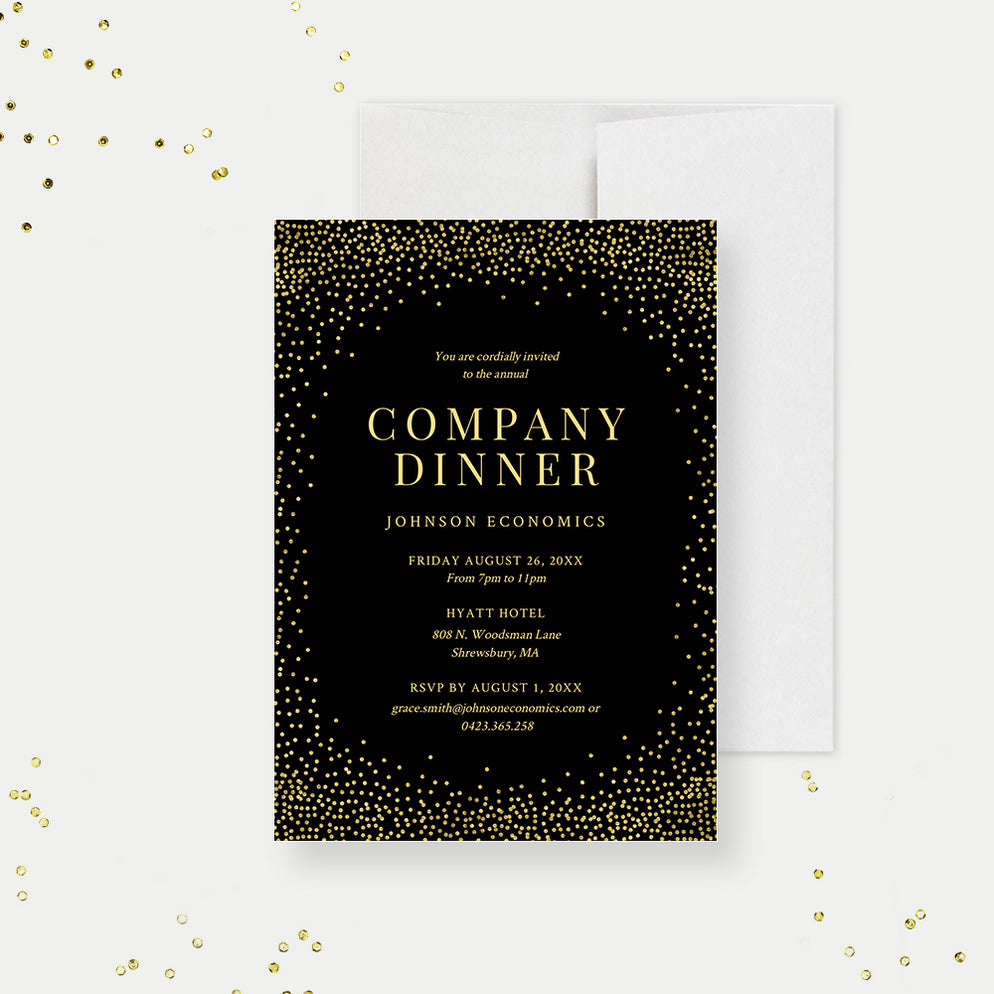 Company Dinner Invitation Template, Client Appreciation Dinner Invite