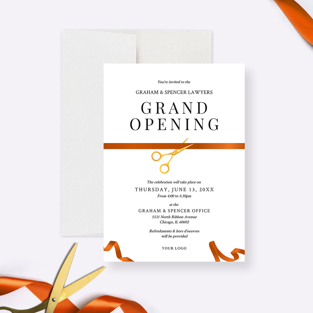Corporate Grand Opening Invitations