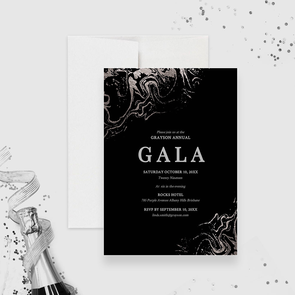 Gala Invitation Template Formal Event Digital Download
